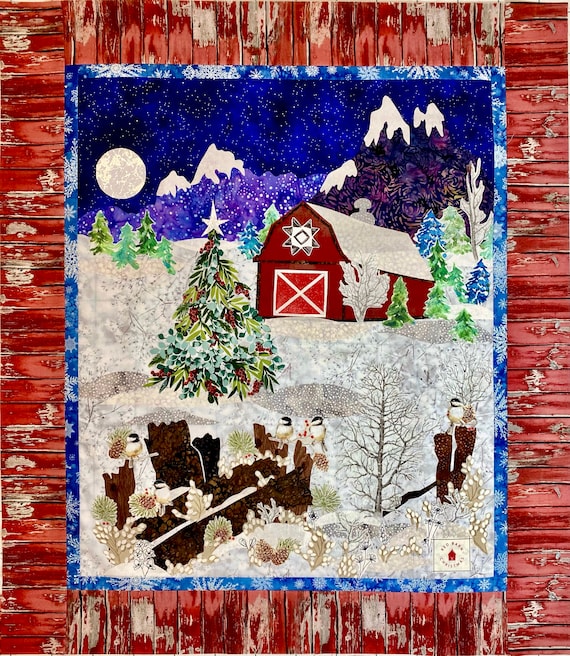 PDF PATTERN DOWNLOAD Red Barn Christmas With Bonus Project - Etsy