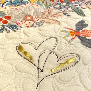 PAPER PATTERN for Hearts of Spring Collage Wallhanging Quilt Sun ...