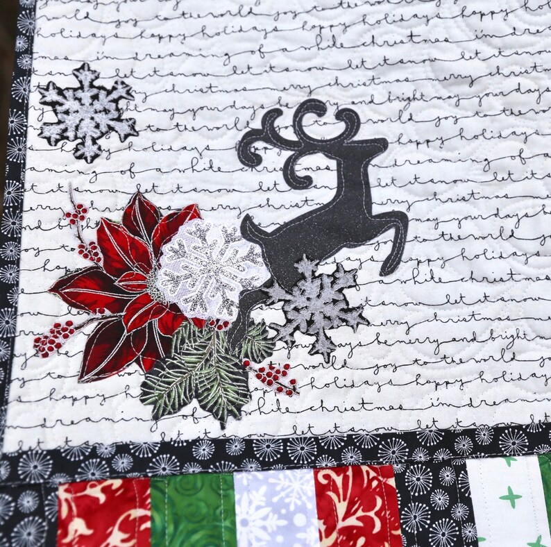 PDF Pattern for NOEL Collage Quilt Wall Hanging Christmas Holiday ...