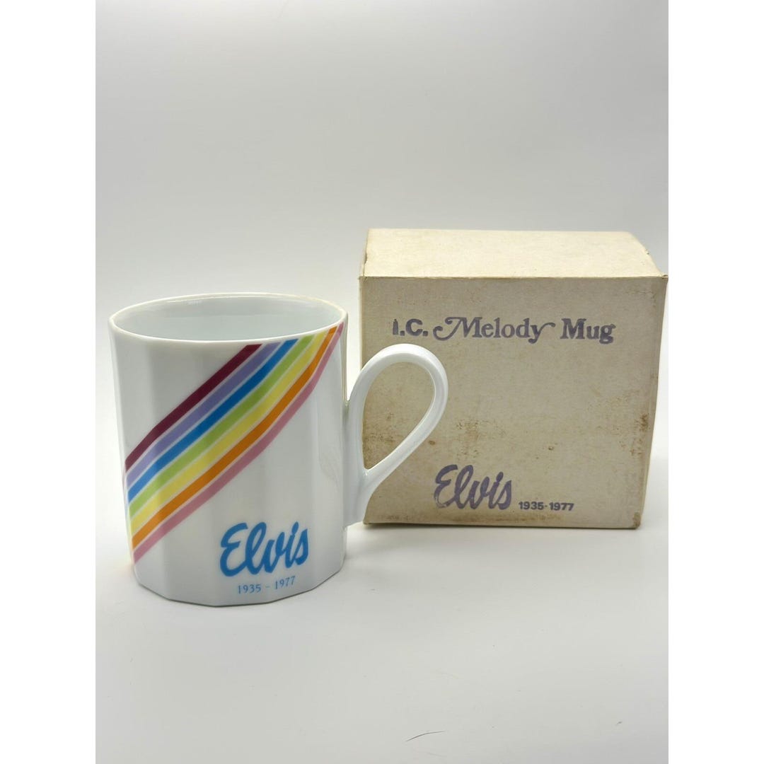 Elvis Presley Rainbow Coffee/ Tea Melody Mug, Rare Find Original Box ...