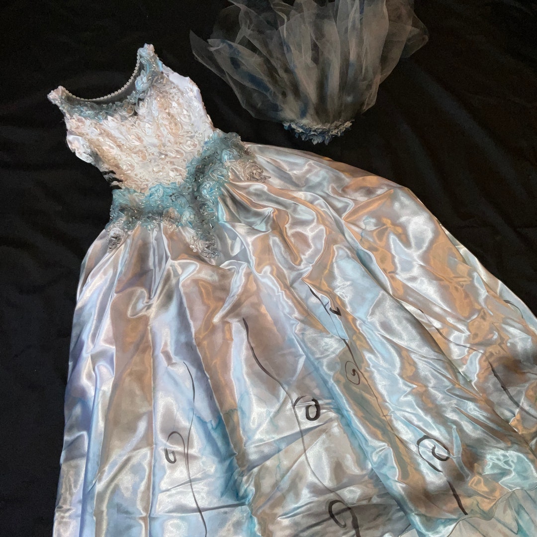 Emily Corpse Bride Costume Vintage 90s Wedding Dress Womens Size 6 ...