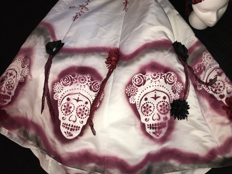 Day of the Dead Corpse Bride Costume Dress Womens Size 10 | Etsy