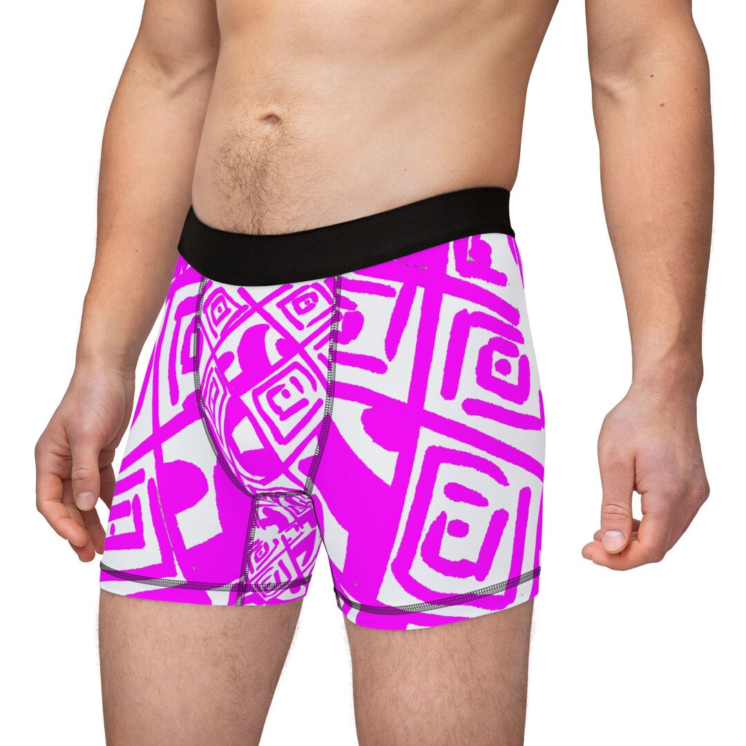 Vibrant Patterned Men's Boxers: Fun Spandex Underwear - Etsy
