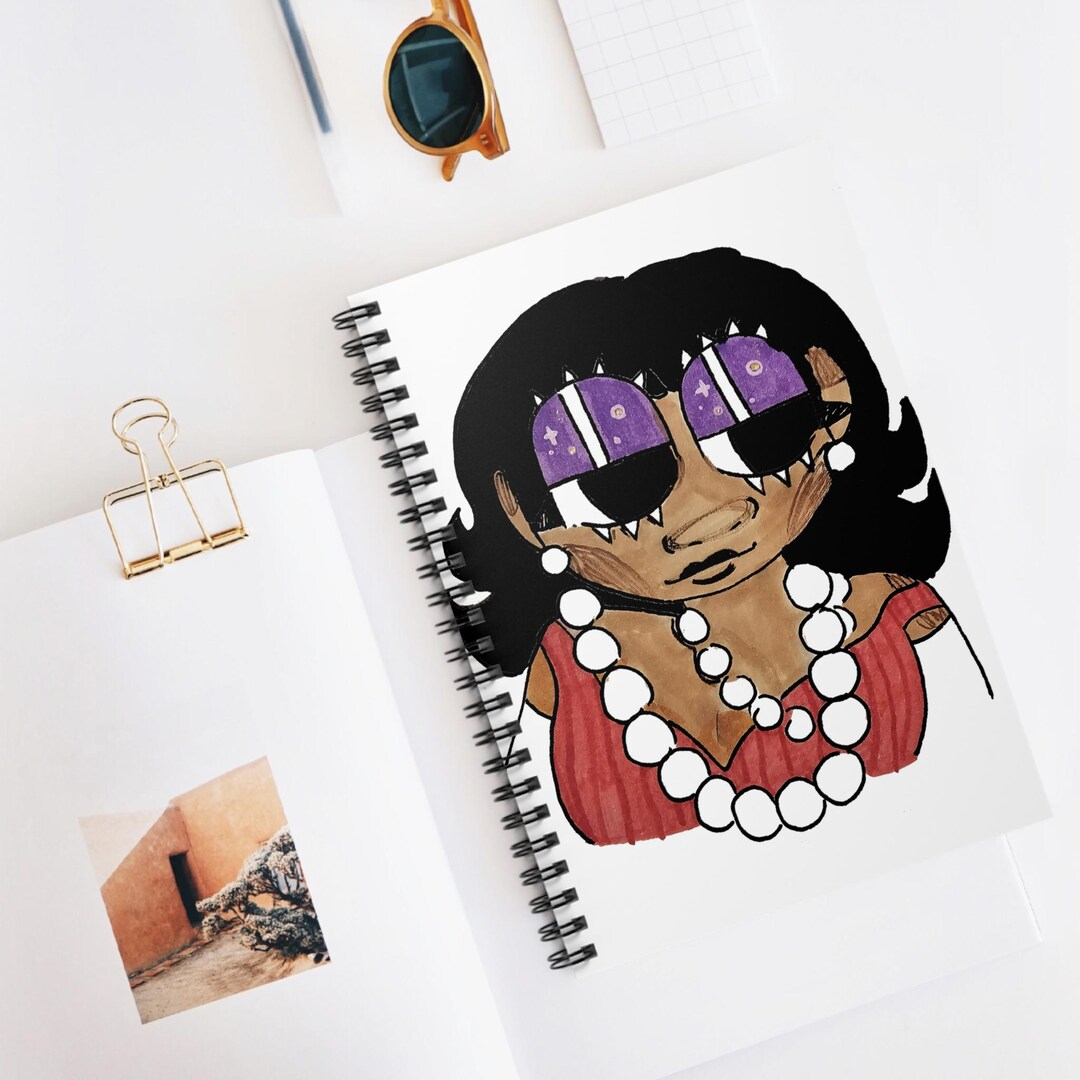 Ruled Line Spiral Notebook: Anime Girl Art, 118 Pages - Etsy