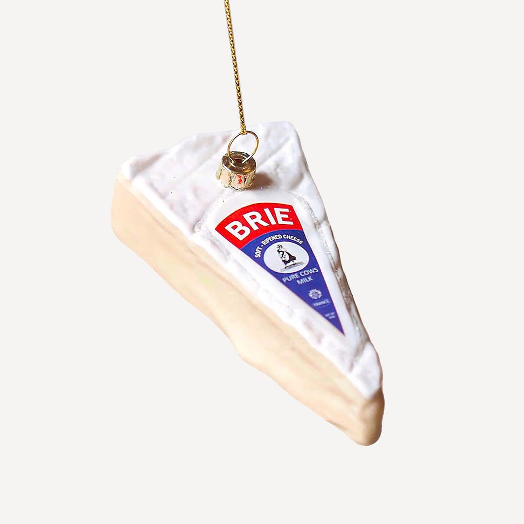 Wedge of Brie Cheese Christmas Ornament - Etsy