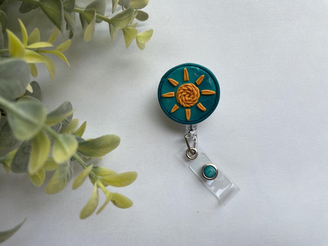Handmade Polymer Clay Badge Reels - Etsy