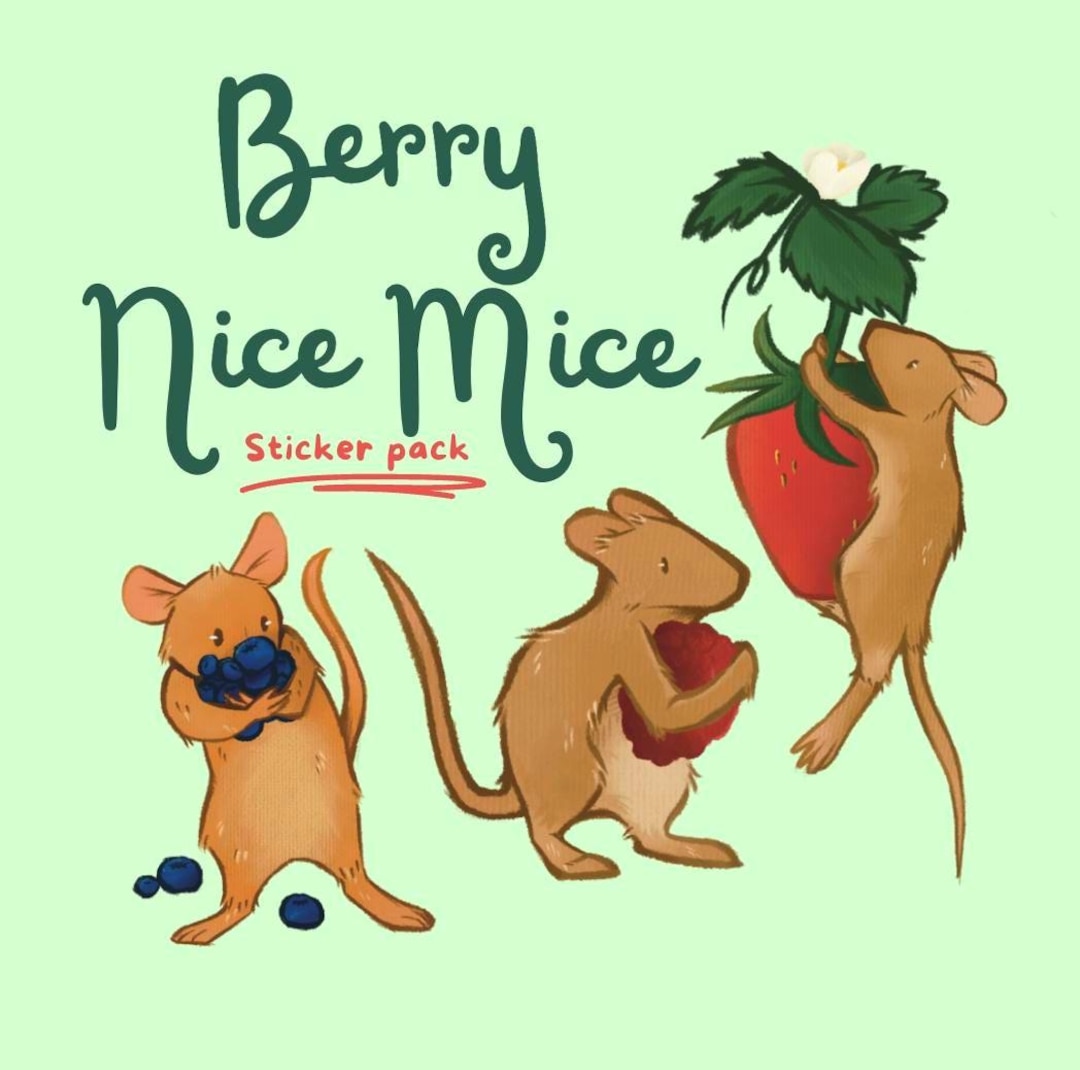Berry Nice Mice Pack| Blueberry Mouse, Strawberry Mouse, Raspberry ...