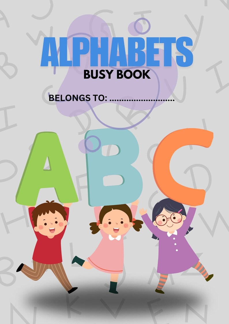 My First Alphabet Book - Etsy