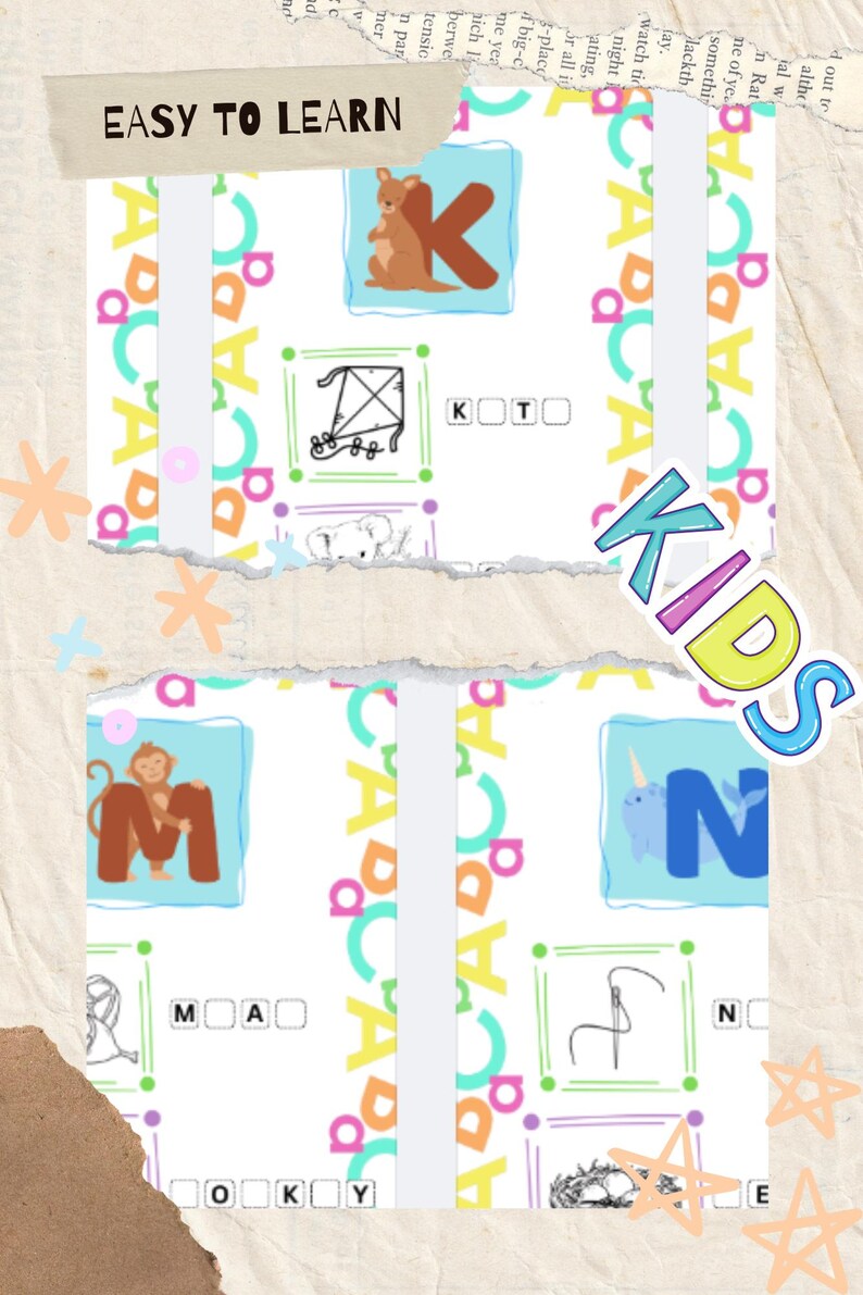 My First Alphabet Book - Etsy