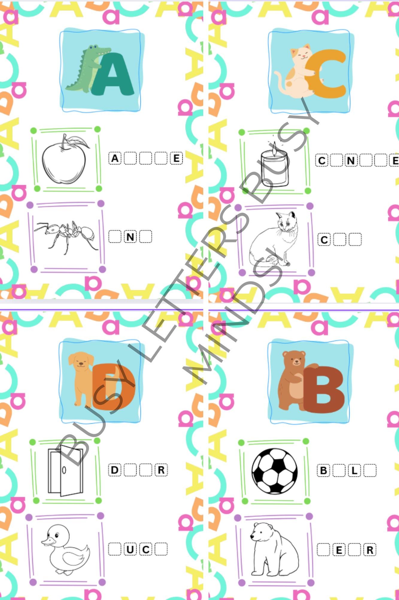 My First Alphabet Book - Etsy