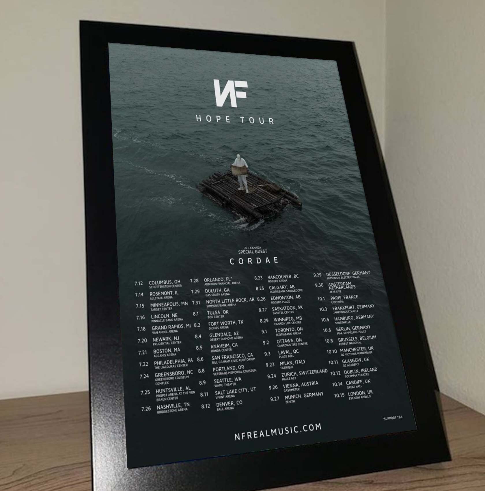 NF Hope Tour 2023 Poster, NF Hope 2023 Poster sold by Resistant Imp ...