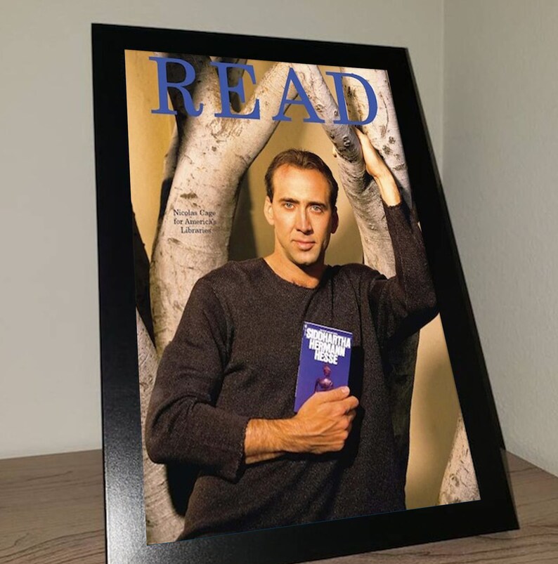 Nicolas Cage Read Poster Nicolas 1980s Vintage Poster - Etsy