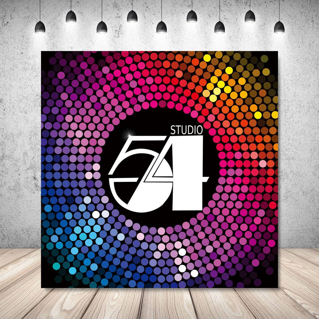 Studio 54 Birthday Party Backdrop for Photography 70s Disco 40th 50th ...