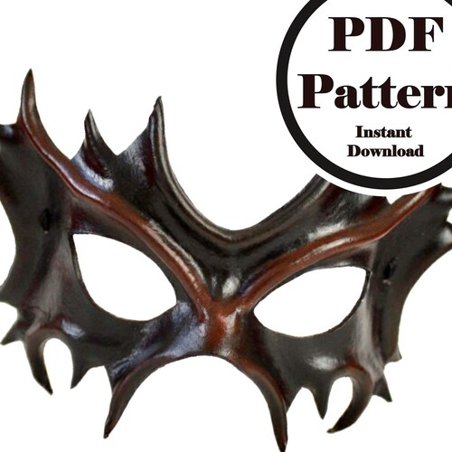 Leather Upper Skull Mask PDF Template Digital Leather - Etsy Canada