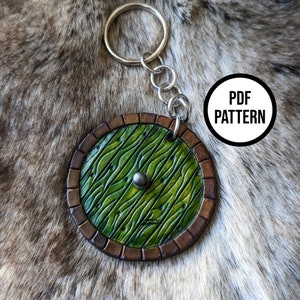 Hobbit Door Leather Keychain PDF Pattern - Etsy