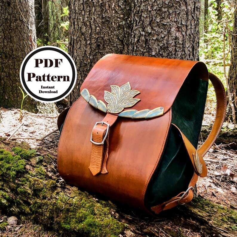 Hobbit Backpack PDF Pattern for Leatherwork - Etsy
