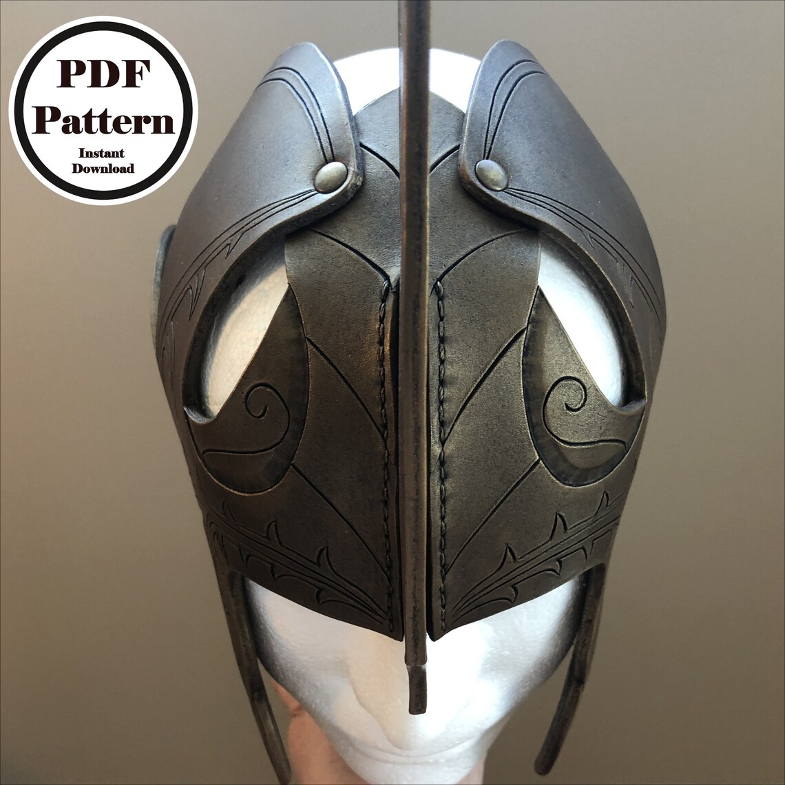 Elven Helm PDF Pattern for EVA Foam & Leather - Etsy