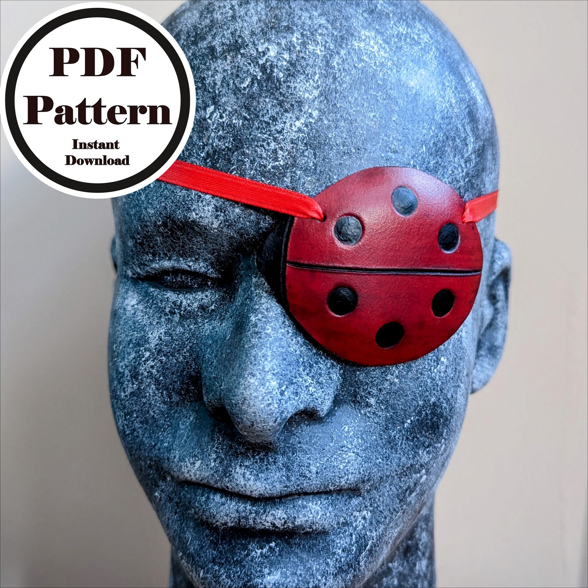 Eyepatch Pattern 5-pack PDF Pattern for Leather or Other Materials - Etsy
