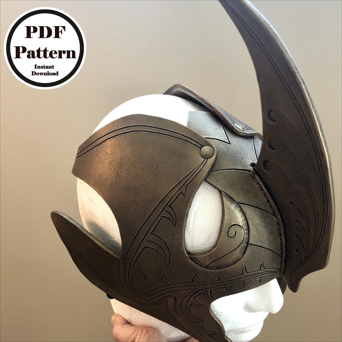 Elven Helm PDF Pattern for EVA Foam & Leather - Etsy