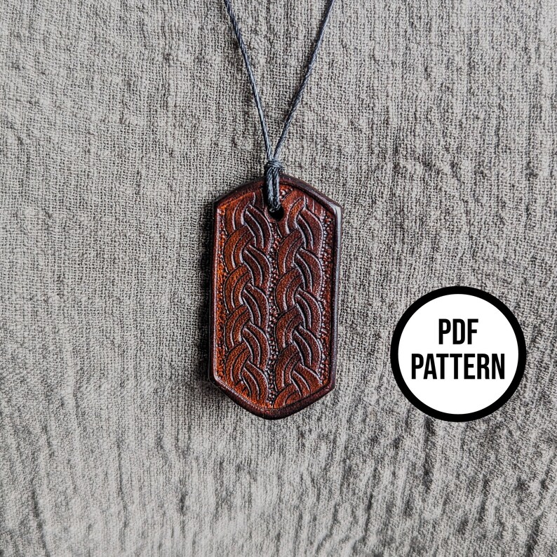 Leather Pendant PDF Pattern Pack - Dwarf Pendants Inspired by the ...