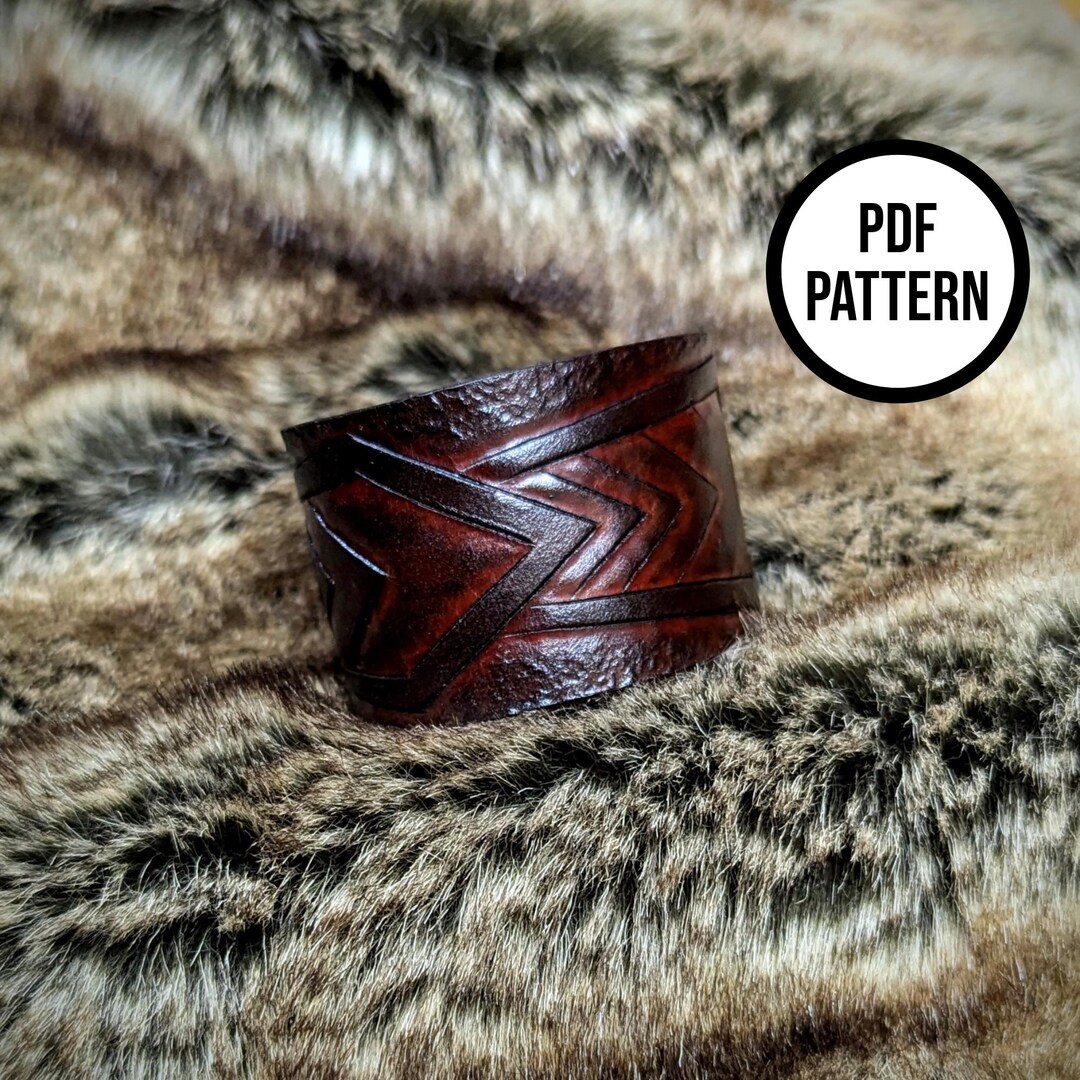 Dwarven Warrior Leather Cuff Pattern - PDF Pattern for Leatherwork - Etsy