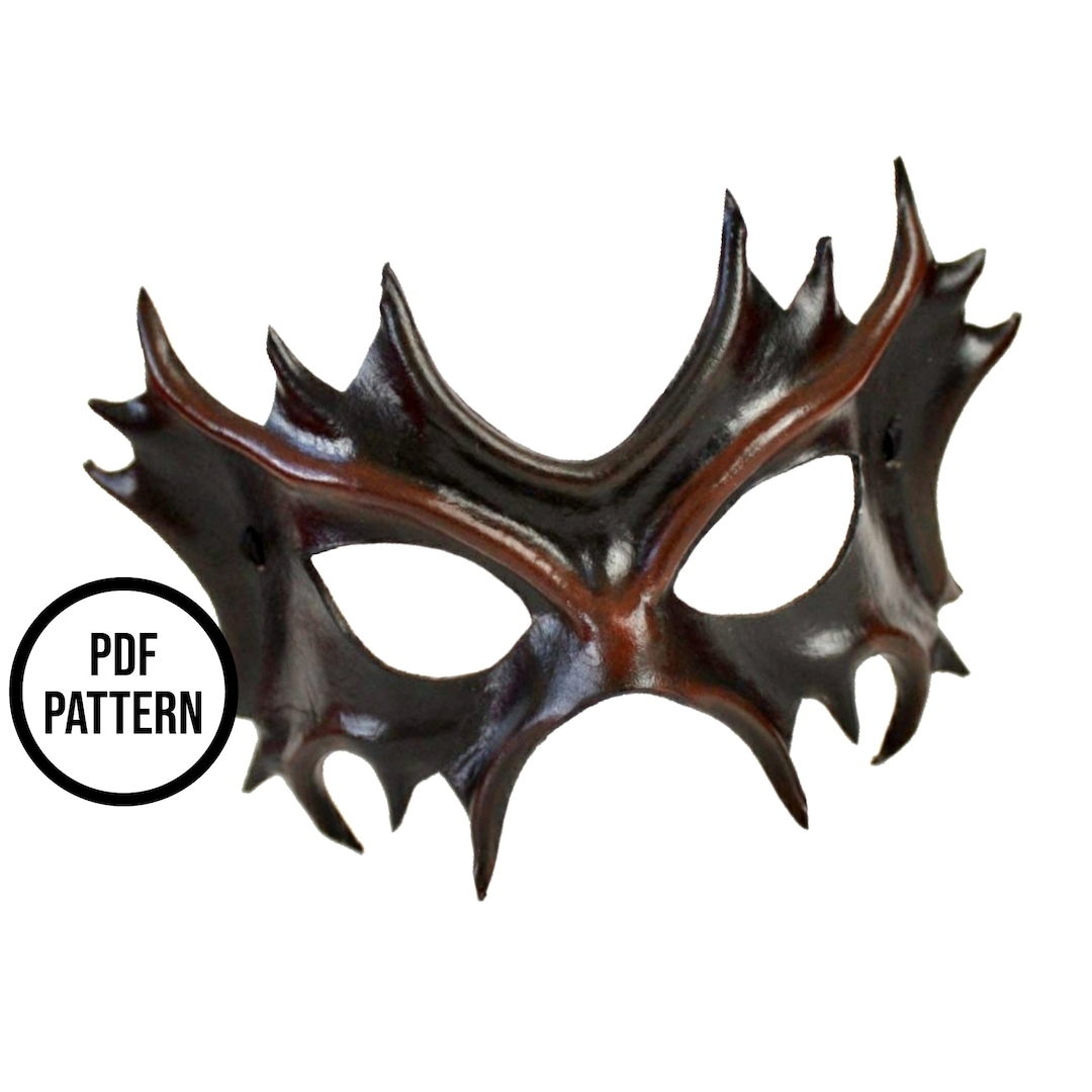 Leather Mask Pattern - PDF Pattern for Leatherwork - Etsy