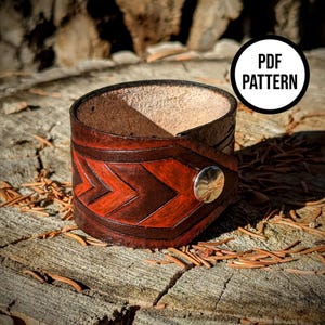 Dwarven Warrior Leather Cuff Pattern - PDF Pattern for Leatherwork - Etsy