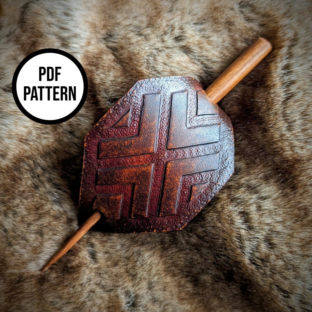 Fili Leather Hair Stick - PDF Pattern for Leatherwork - Etsy
