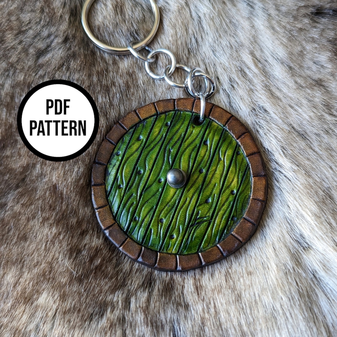 Hobbit Door Leather Keychain PDF Pattern - Etsy