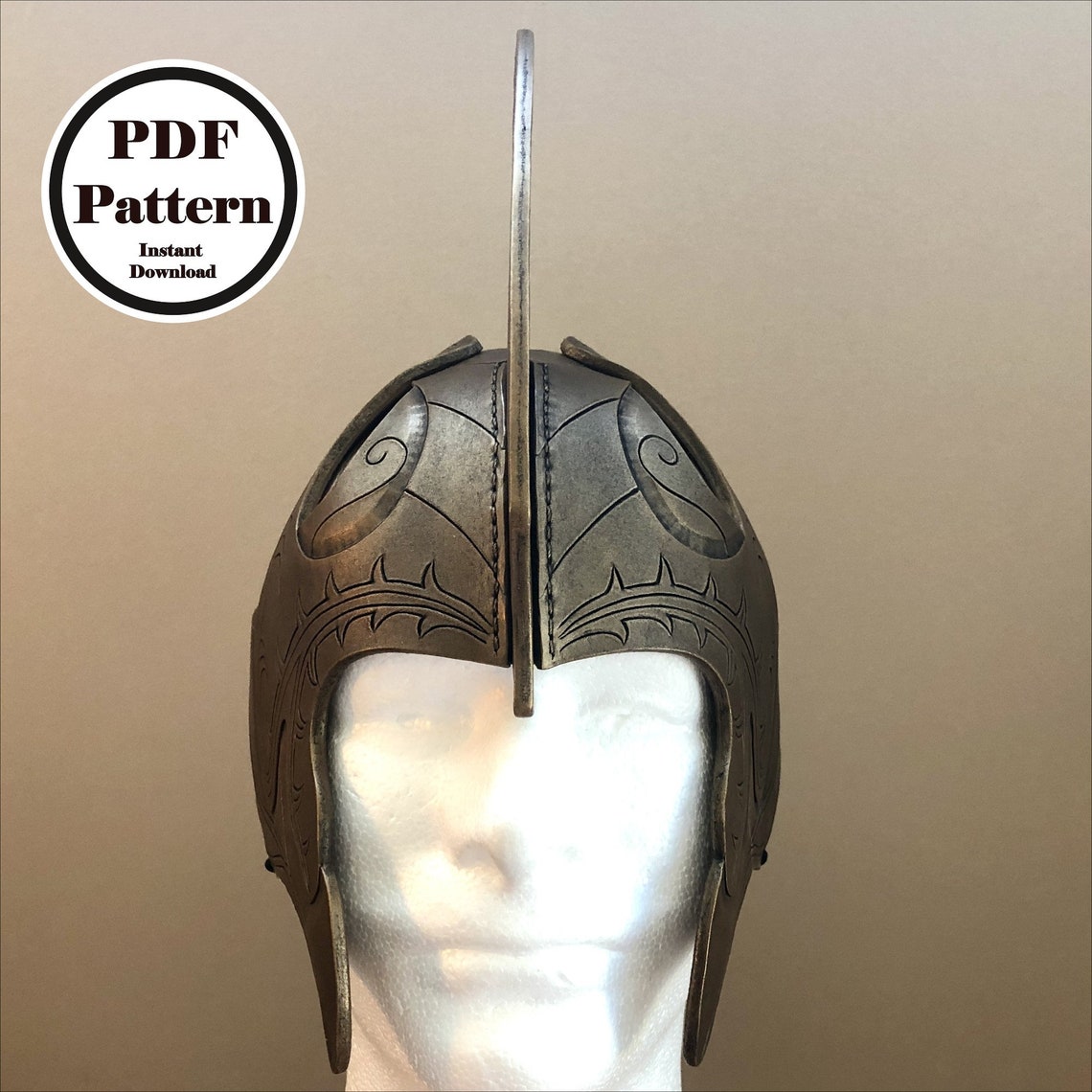 Elven Helm PDF Pattern for EVA Foam & Leather - Etsy