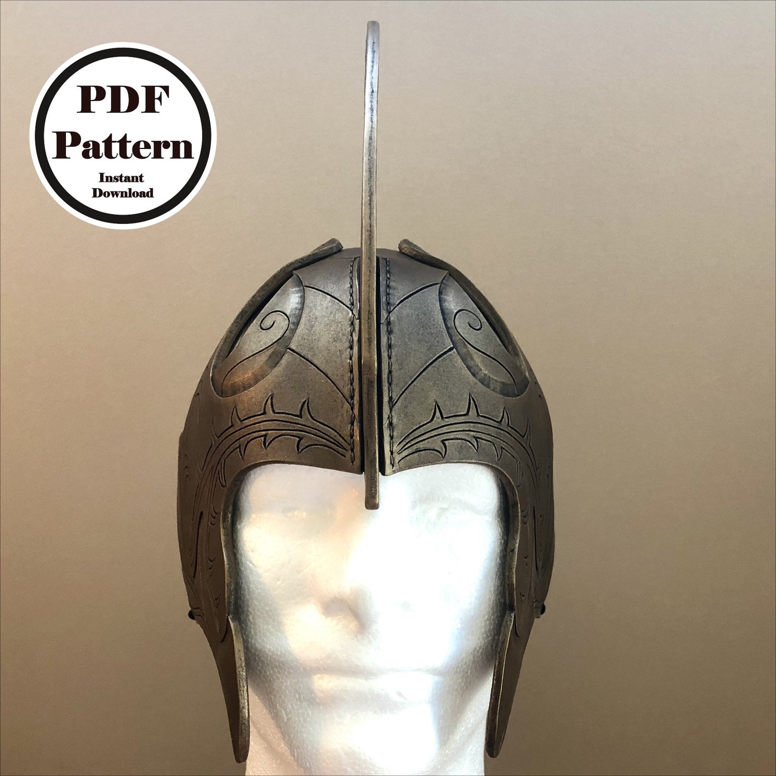 Elven Helm PDF Pattern for EVA Foam & Leather - Etsy