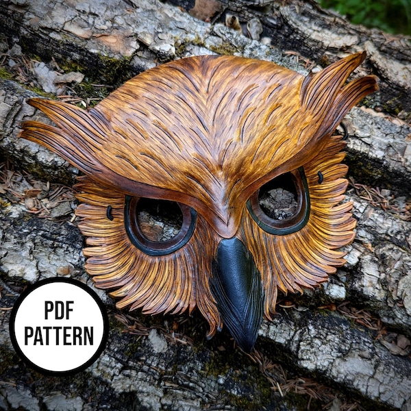 Owl Mask Pattern - Etsy
