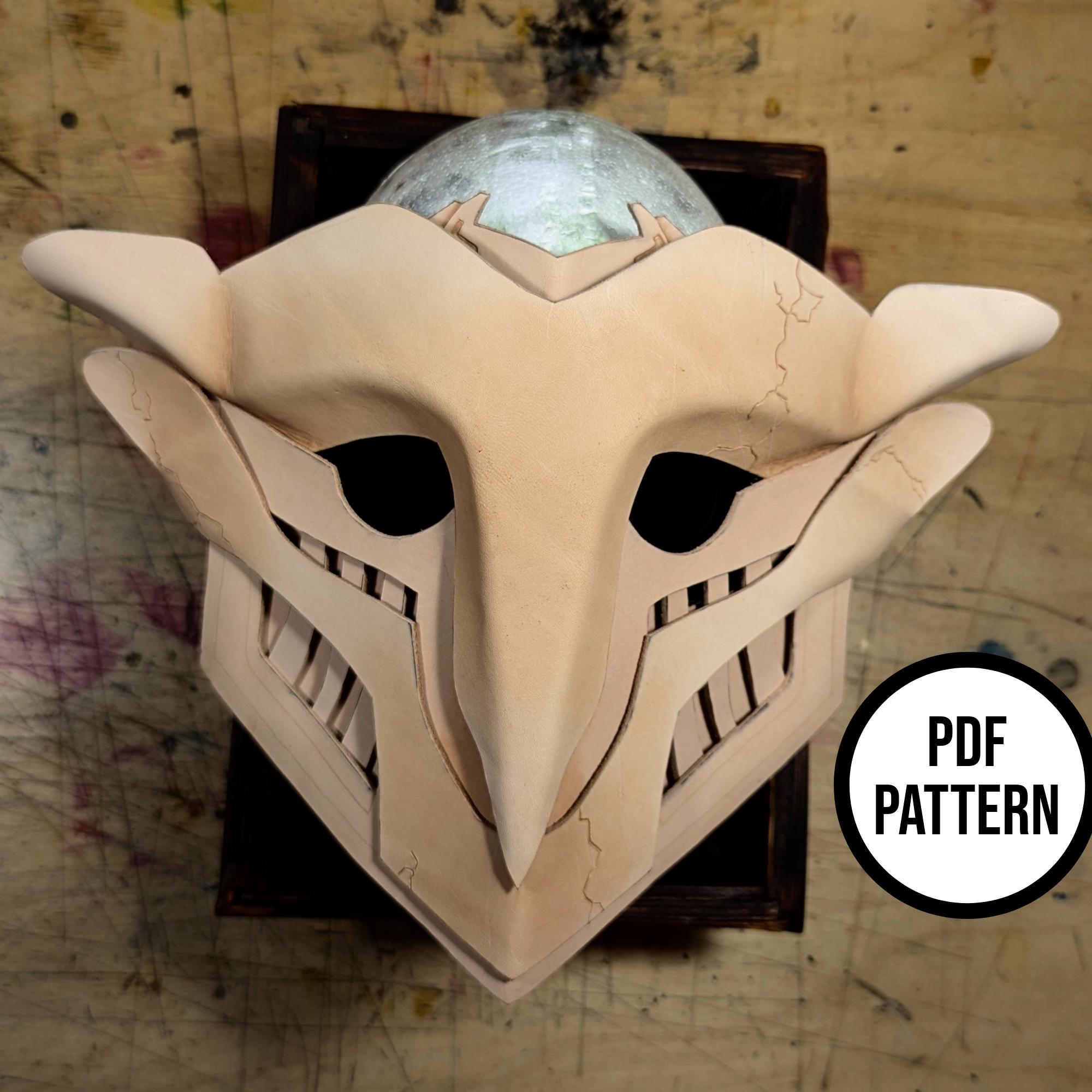 Ekko Mask Pattern From Arcane - PDF Pattern for Leather - Etsy
