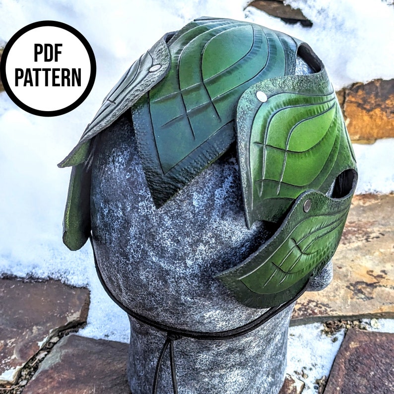 Elven Helm - PDF Pattern for Leather & EVA Foam - Etsy