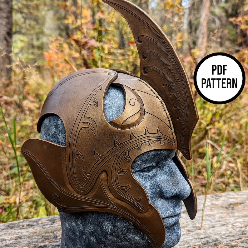 Elven Helm - PDF Pattern for EVA Foam & Leather - Etsy
