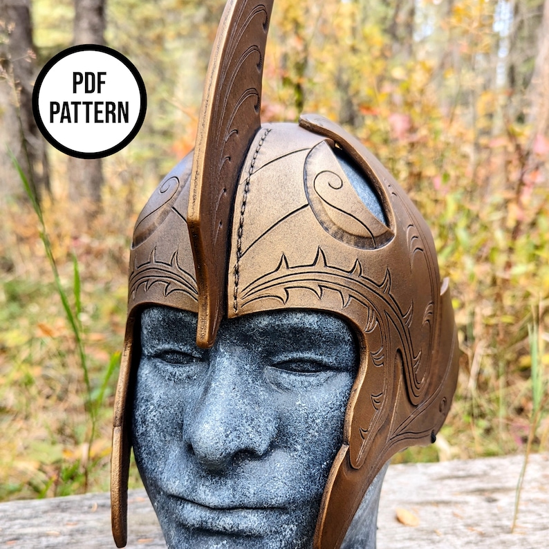 Elven Helm - PDF Pattern for EVA Foam & Leather - Etsy