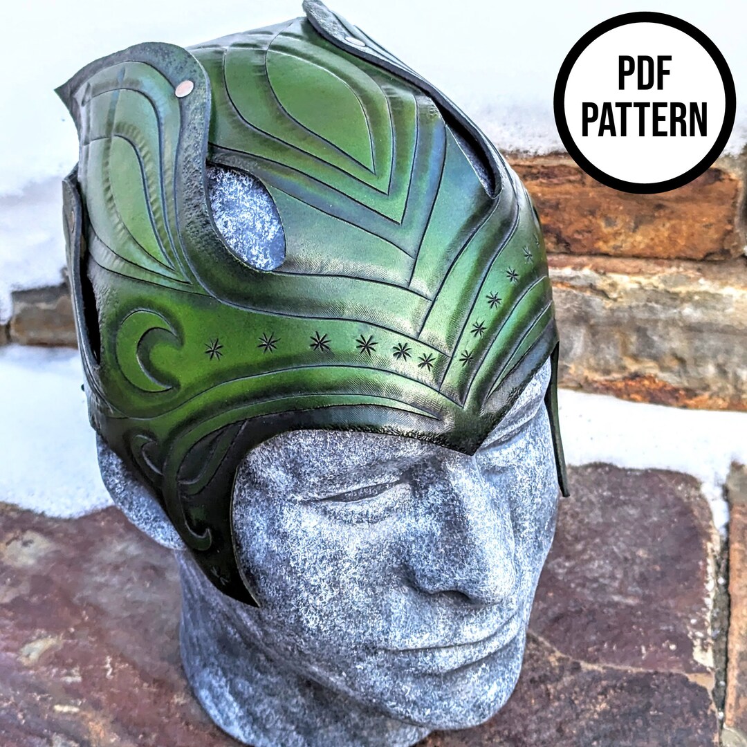 Elven Helm - PDF Pattern for Leather & EVA Foam - Etsy