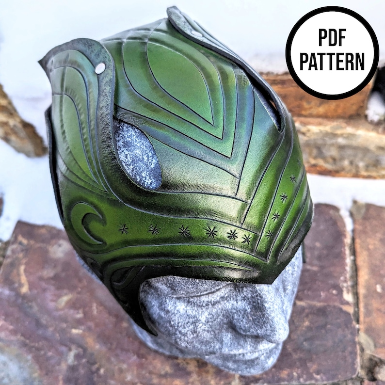 Elven Helm - PDF Pattern for Leather & EVA Foam - Etsy