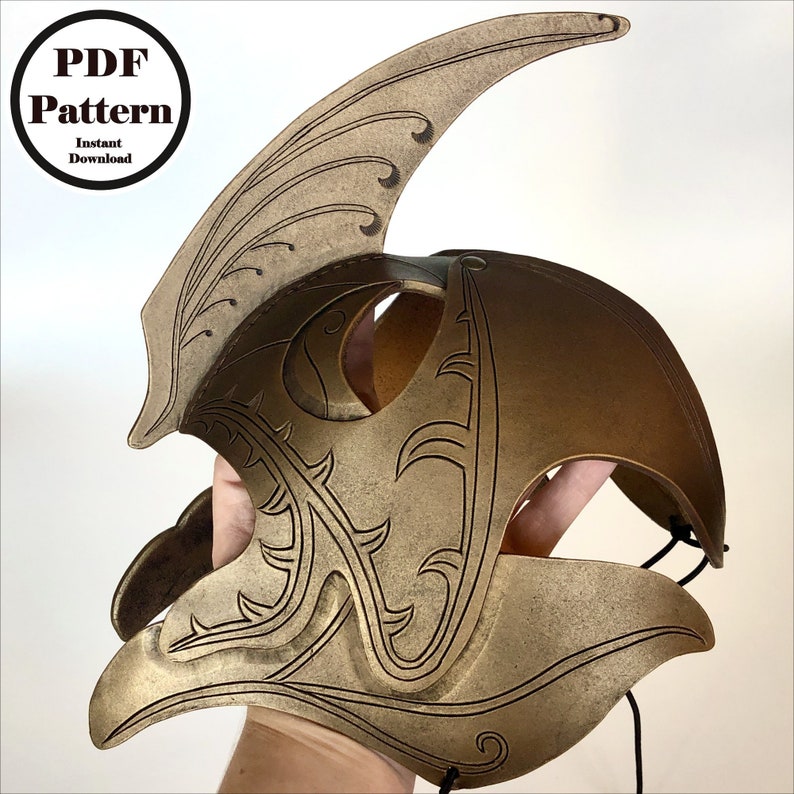 Elven Helm PDF Pattern for EVA Foam & Leather - Etsy