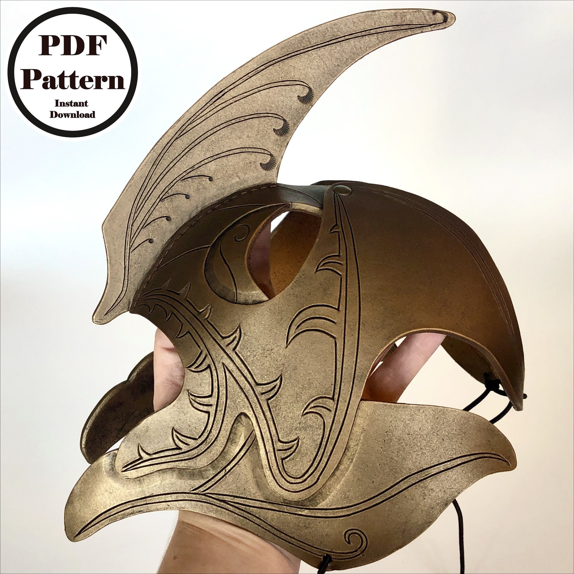 Elven Helm PDF Pattern for EVA Foam & Leather - Etsy Australia