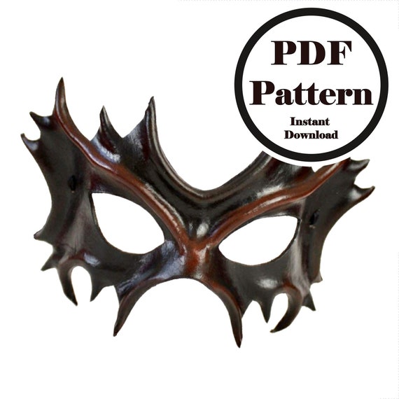 Leather Mask Pattern PDF Pattern for Leatherwork - Etsy Canada