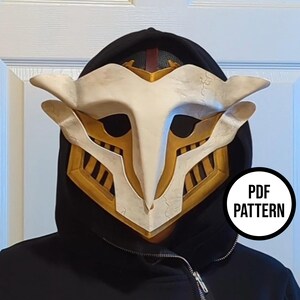 Ekko Mask Pattern From Arcane - PDF Pattern for Leather - Etsy