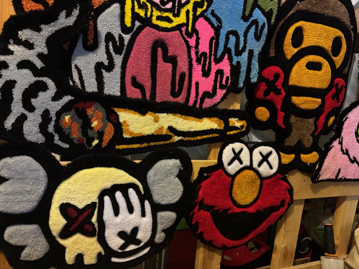 KAWS Elmo Head - Etsy