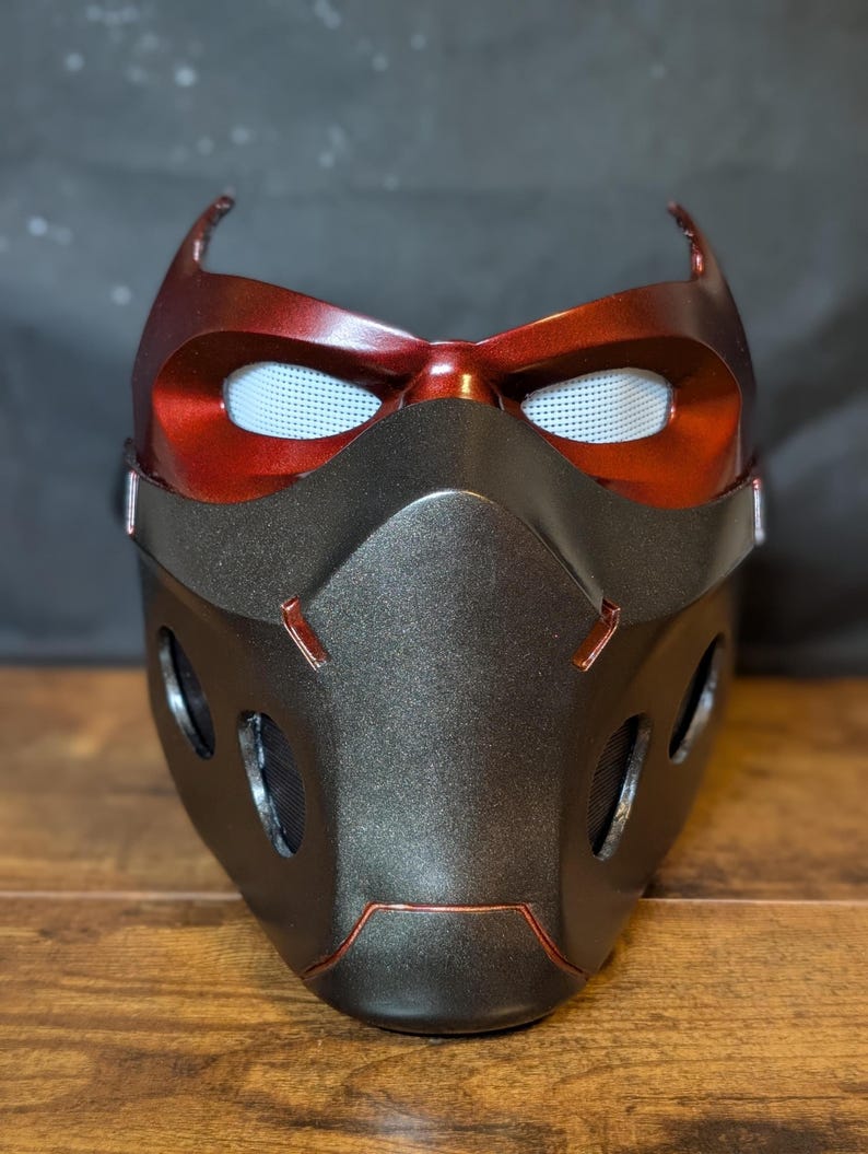 3D Printed Red Hood Mask, DC Cosplay - Etsy