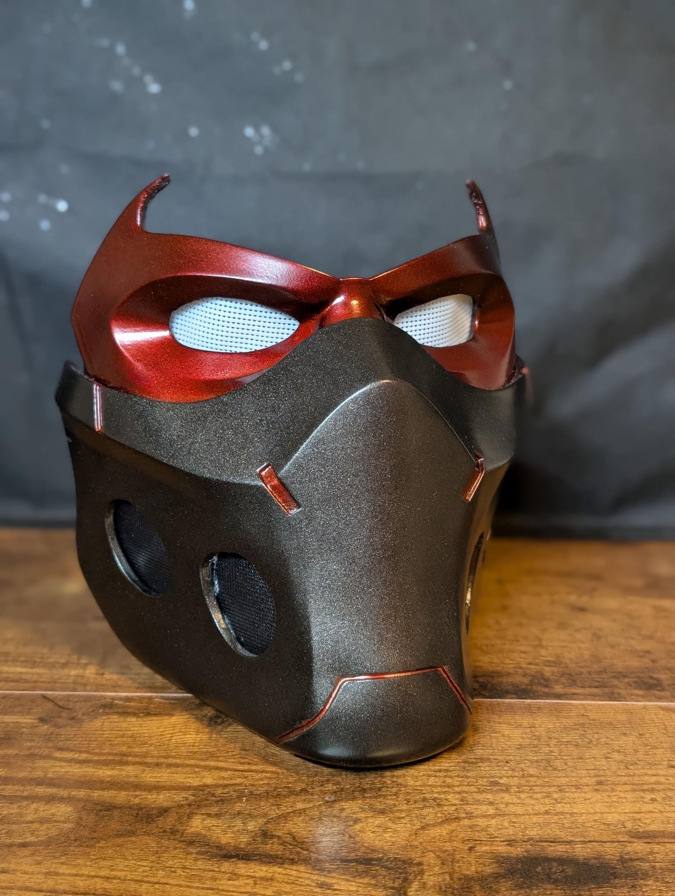 3D Printed Red Hood Mask, DC Cosplay - Etsy