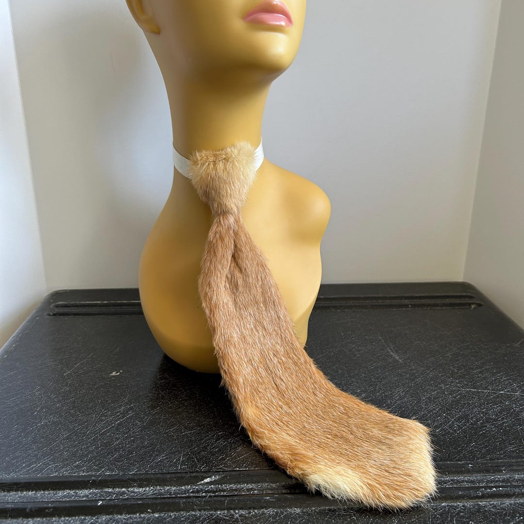 Vintage 70s Softest Genuine Rabbit Fur Necktie - Etsy