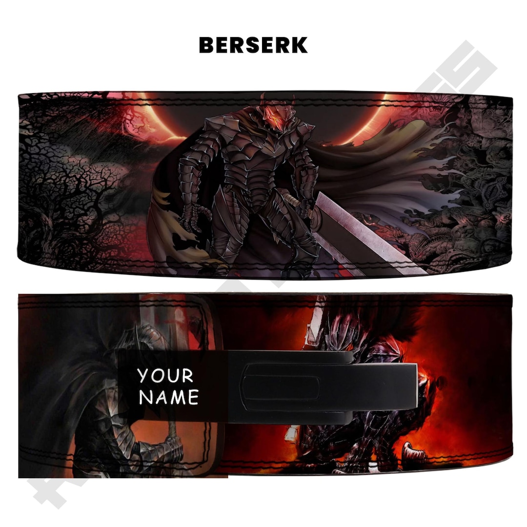 BERSERK Powerlifting Lever Belt Anime Lever Belt Anime Gym Belt 10MM ...