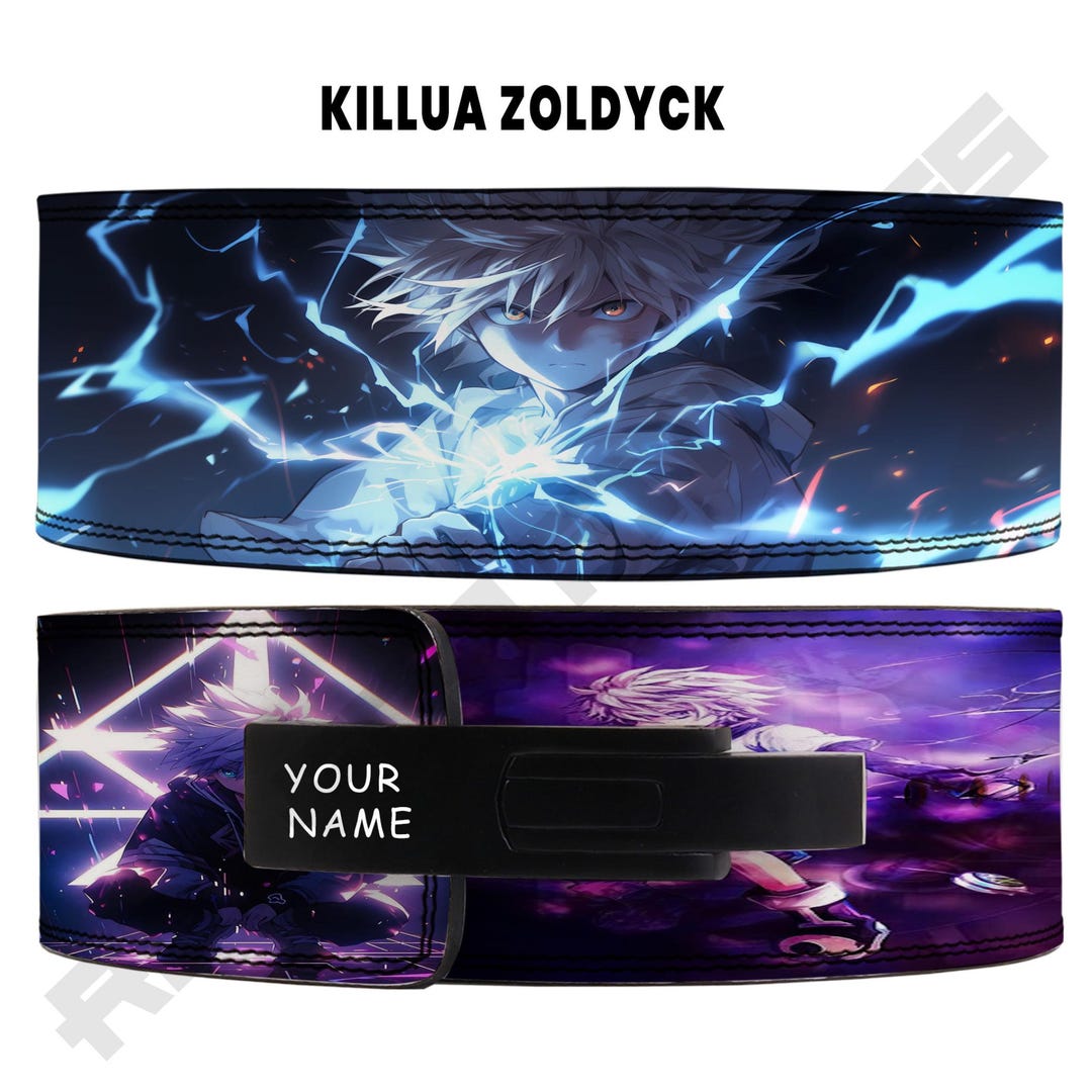 KILLUA ZOLDYCK Anime Powerlifting Lever Belt Anime Lever Belt Anime Gym ...