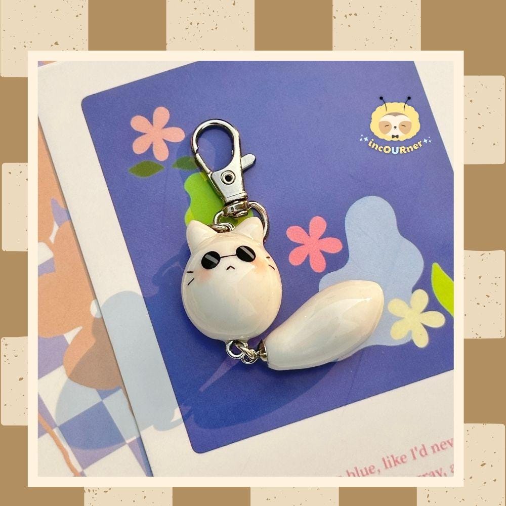 Clay Keychain Gojo Cat (jujutsu Kaisen) - Etsy