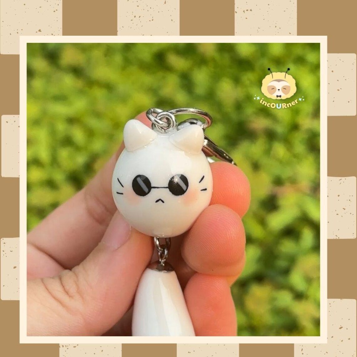 Clay Keychain Gojo Cat (jujutsu Kaisen) - Etsy